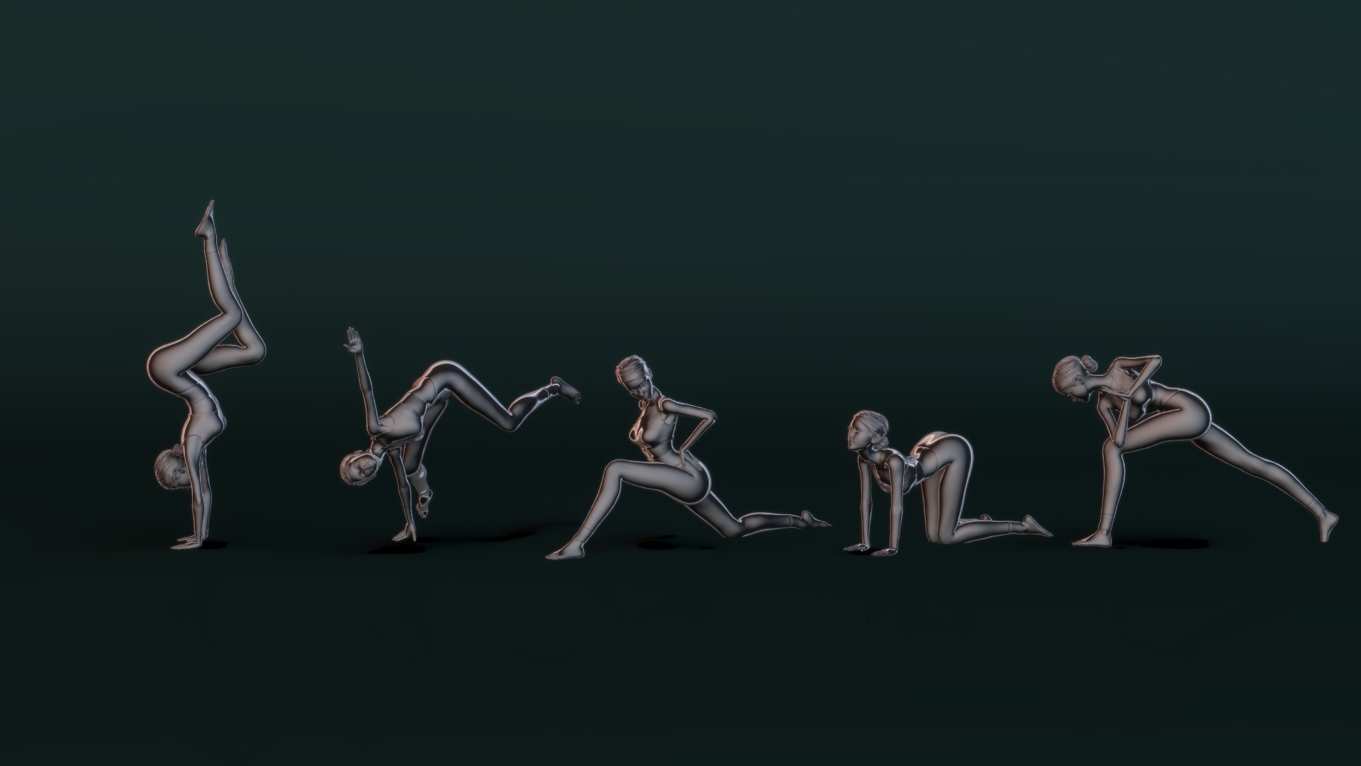 Yoga Woman Set02 3D Model - TurboSquid 2338701