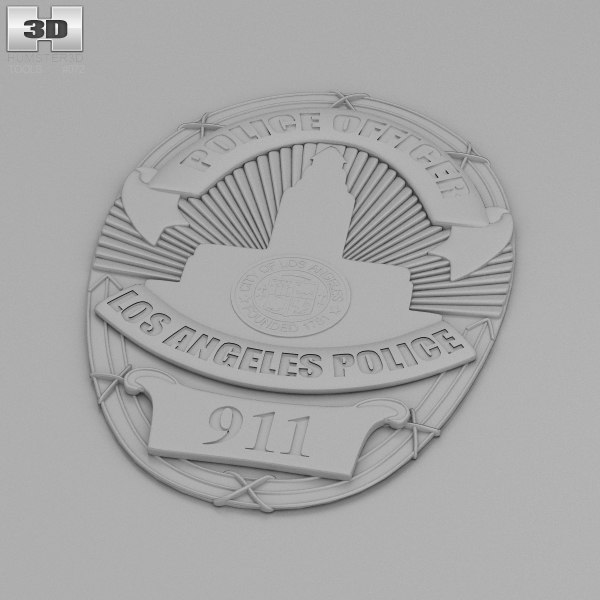 modelo 3d Placa de policía - TurboSquid 1149468