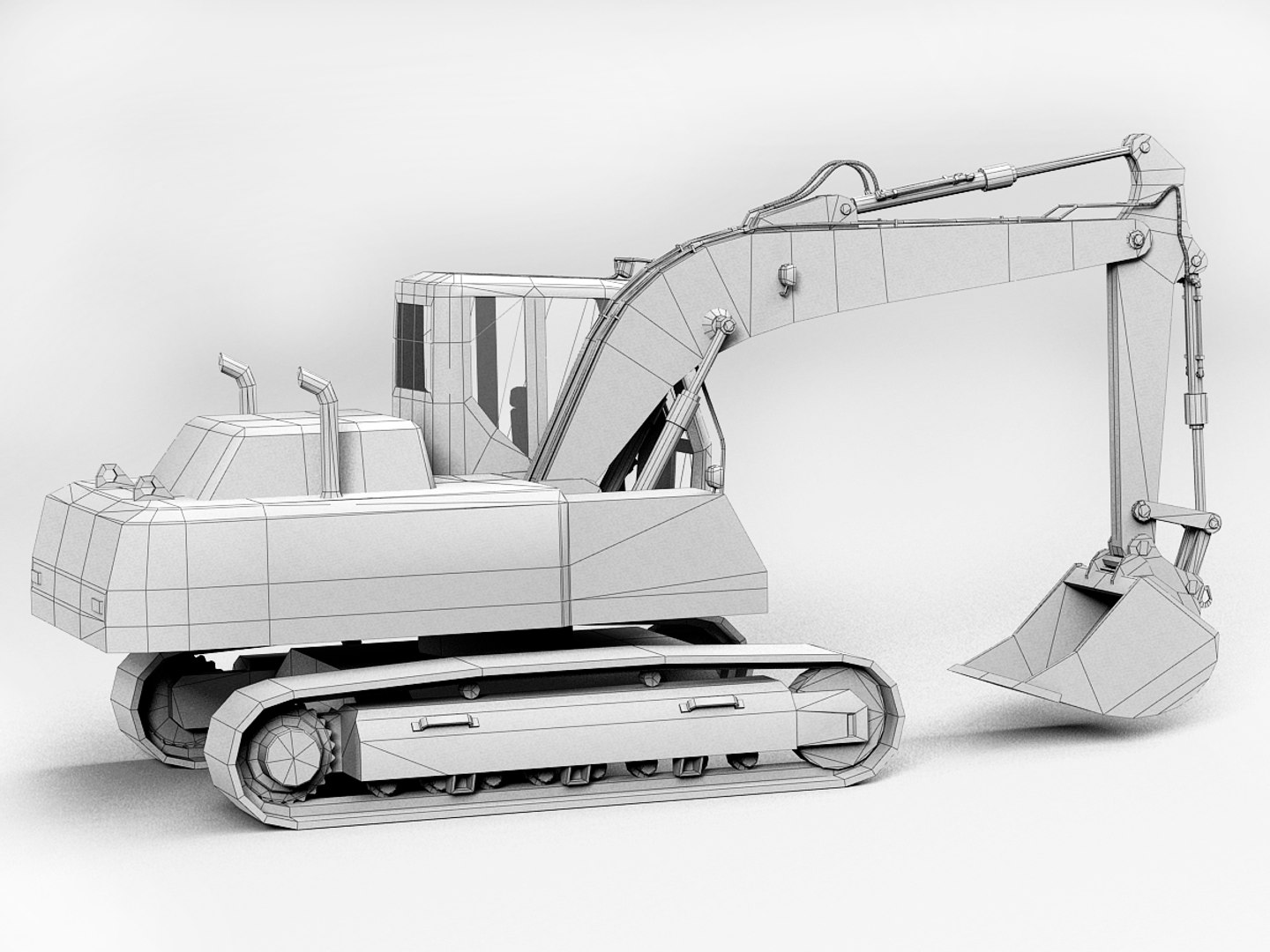 3D excavator digger industrial model - TurboSquid 1370197