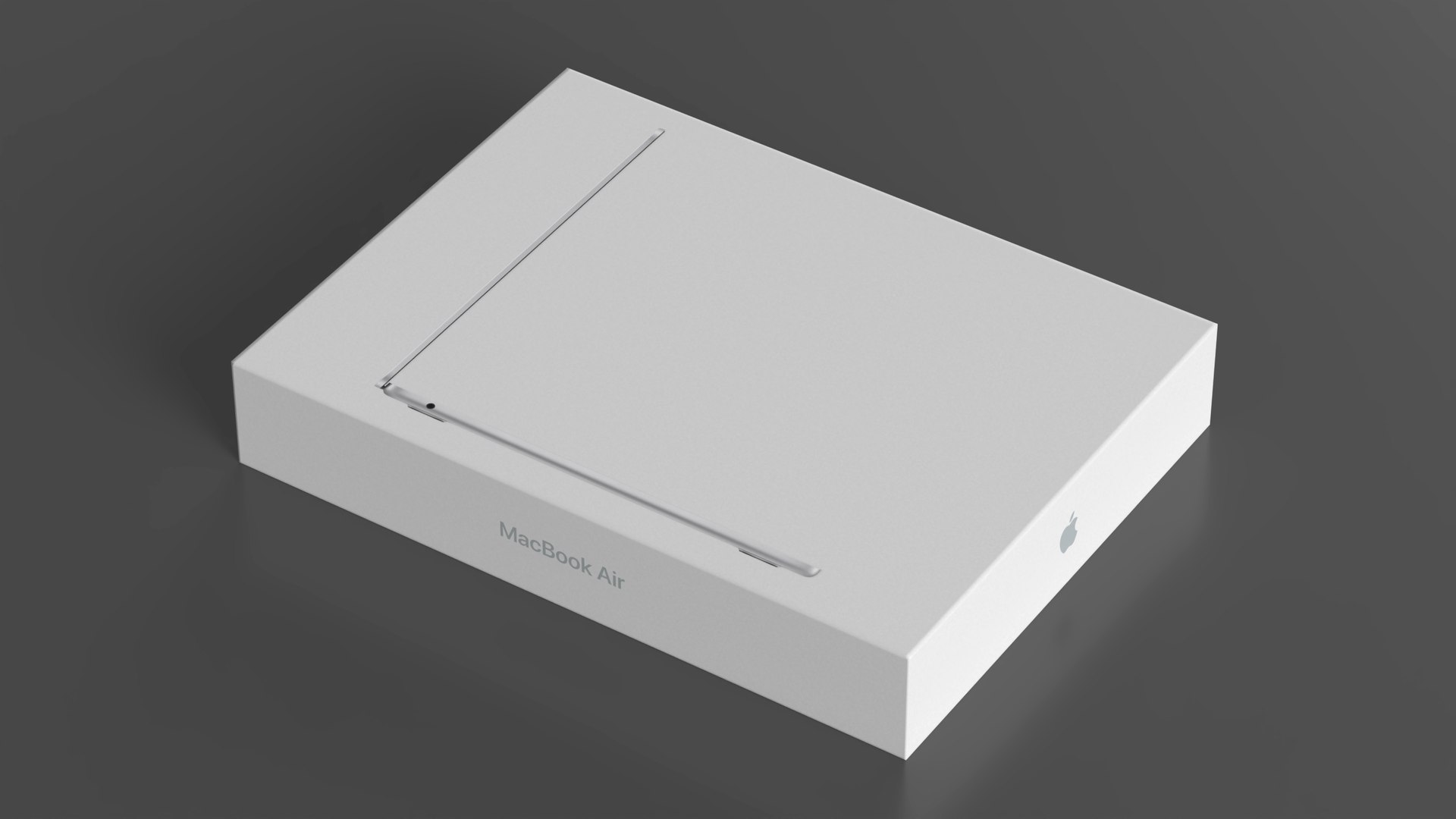 3D Apple MacBook Air Packaging Box - TurboSquid 2217227