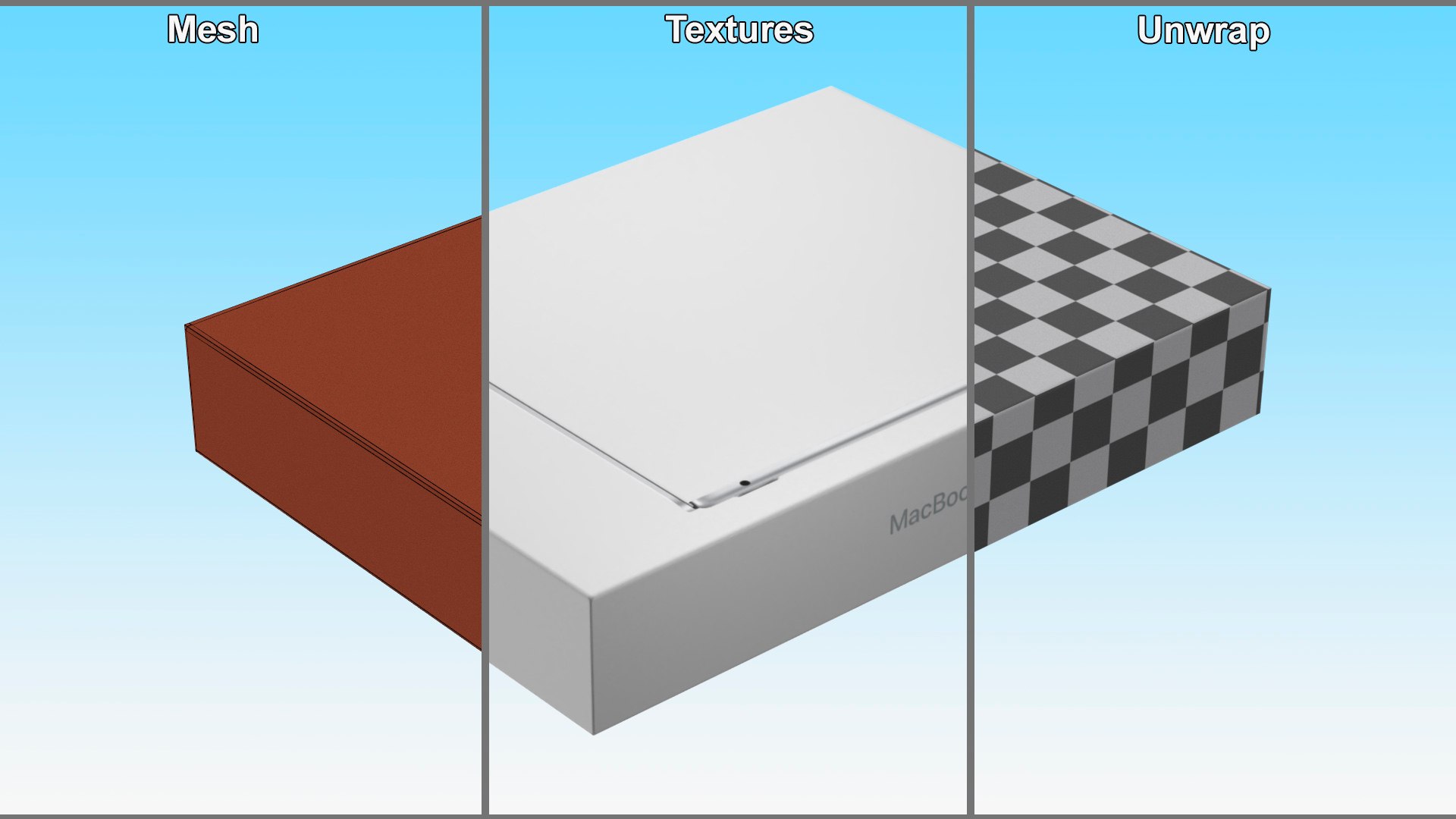 3D Apple MacBook Air Packaging Box - TurboSquid 2217227