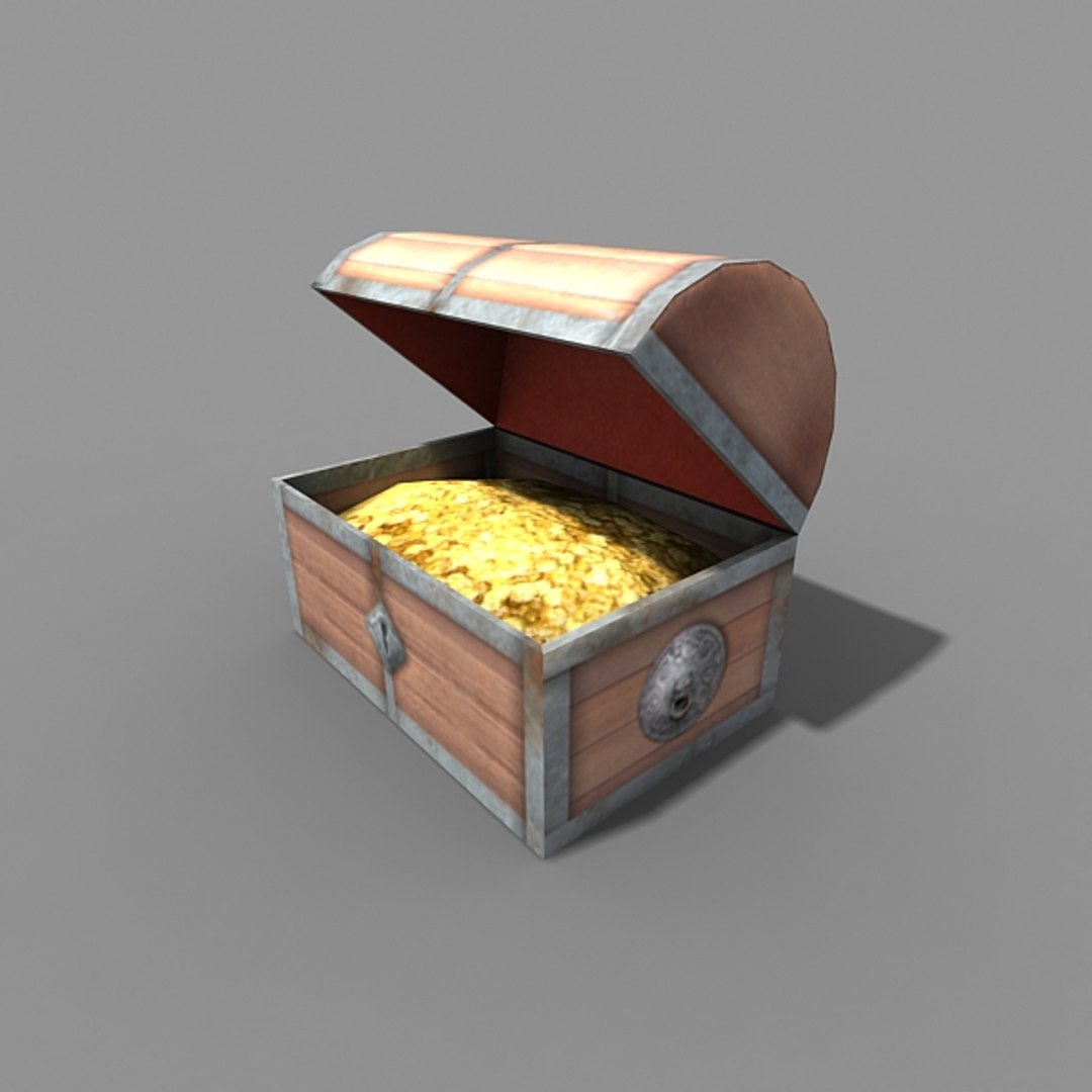 3d treasure chest