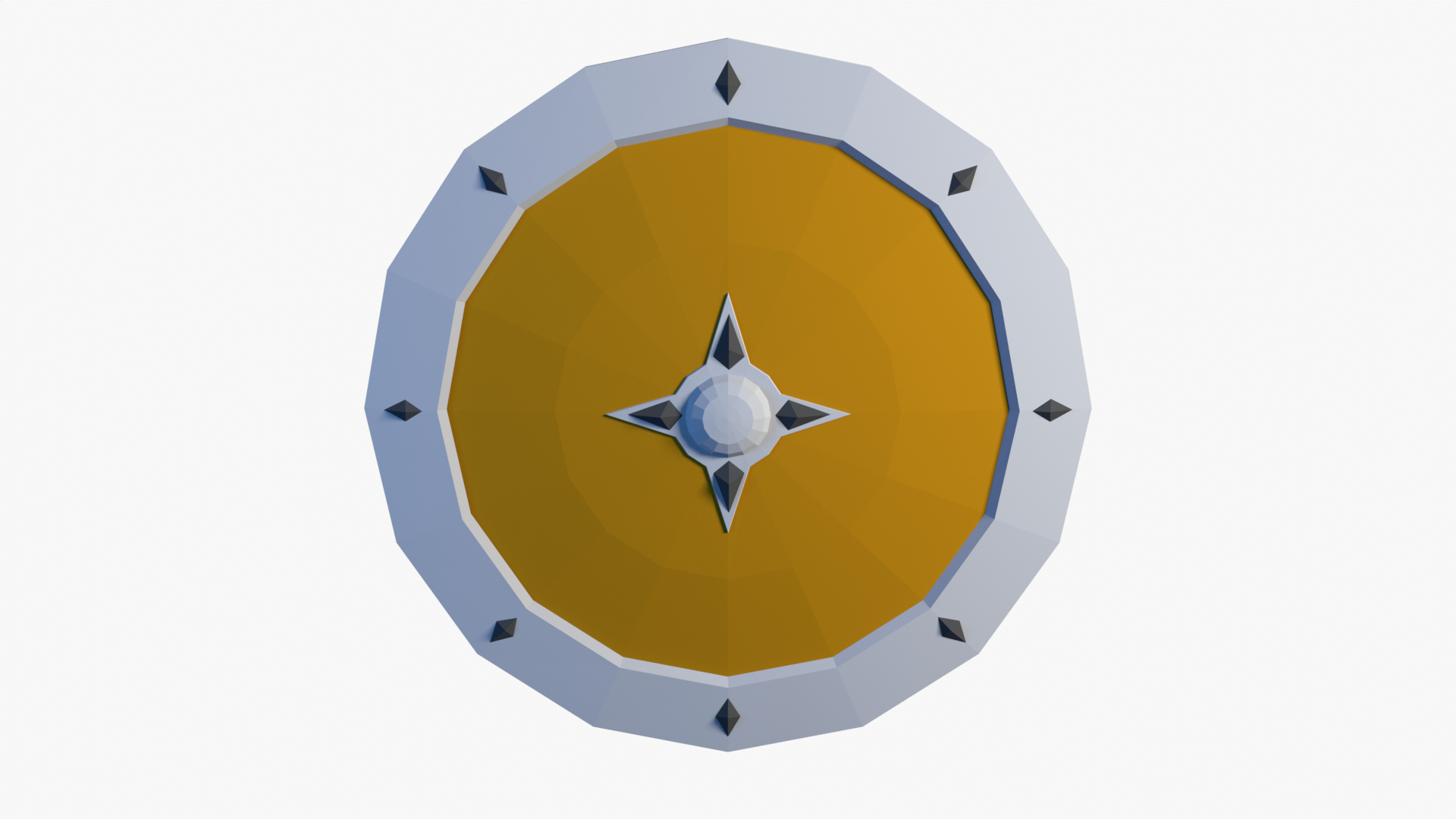 Toon Round Shield Lowpoly 3D Model - TurboSquid 2104920
