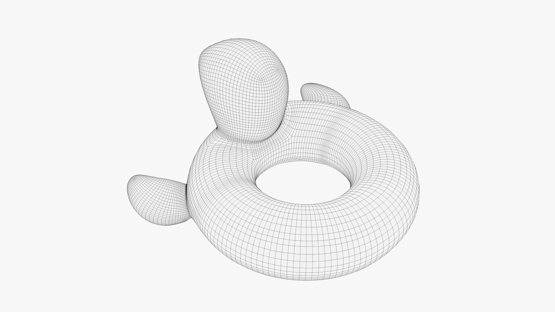 3D Model Penguin Pool Float Swim Ring - TurboSquid 1916292