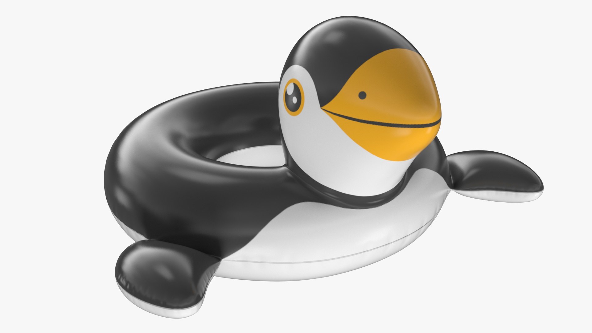 3D Model Penguin Pool Float Swim Ring - TurboSquid 1916292