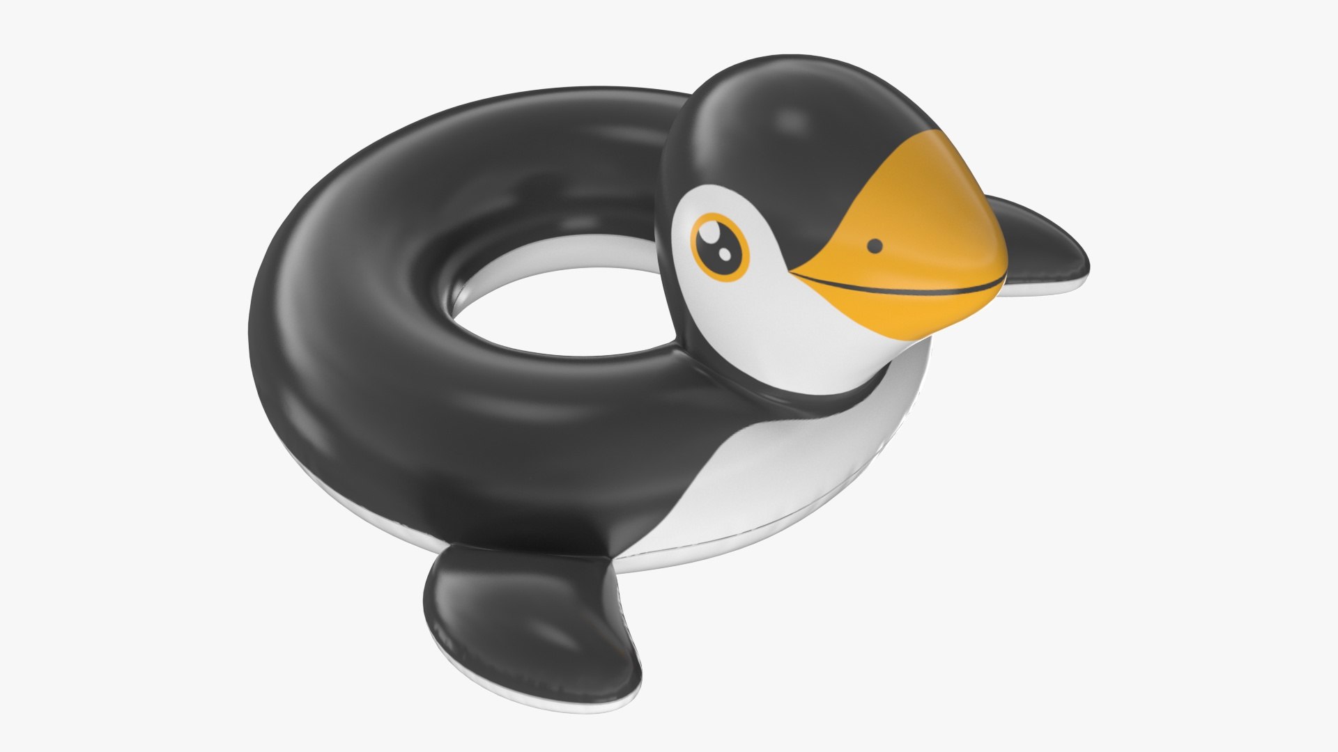 3D Model Penguin Pool Float Swim Ring - TurboSquid 1916292