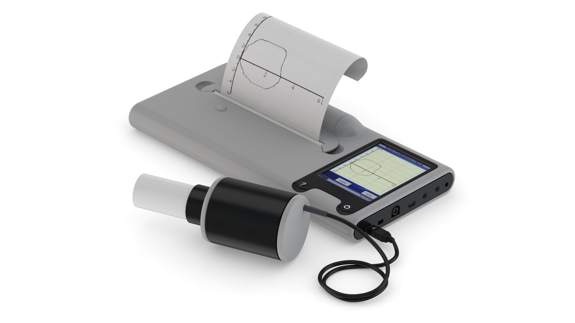 Medical Spirometer PBR Realistic 3D Model - TurboSquid 2020672