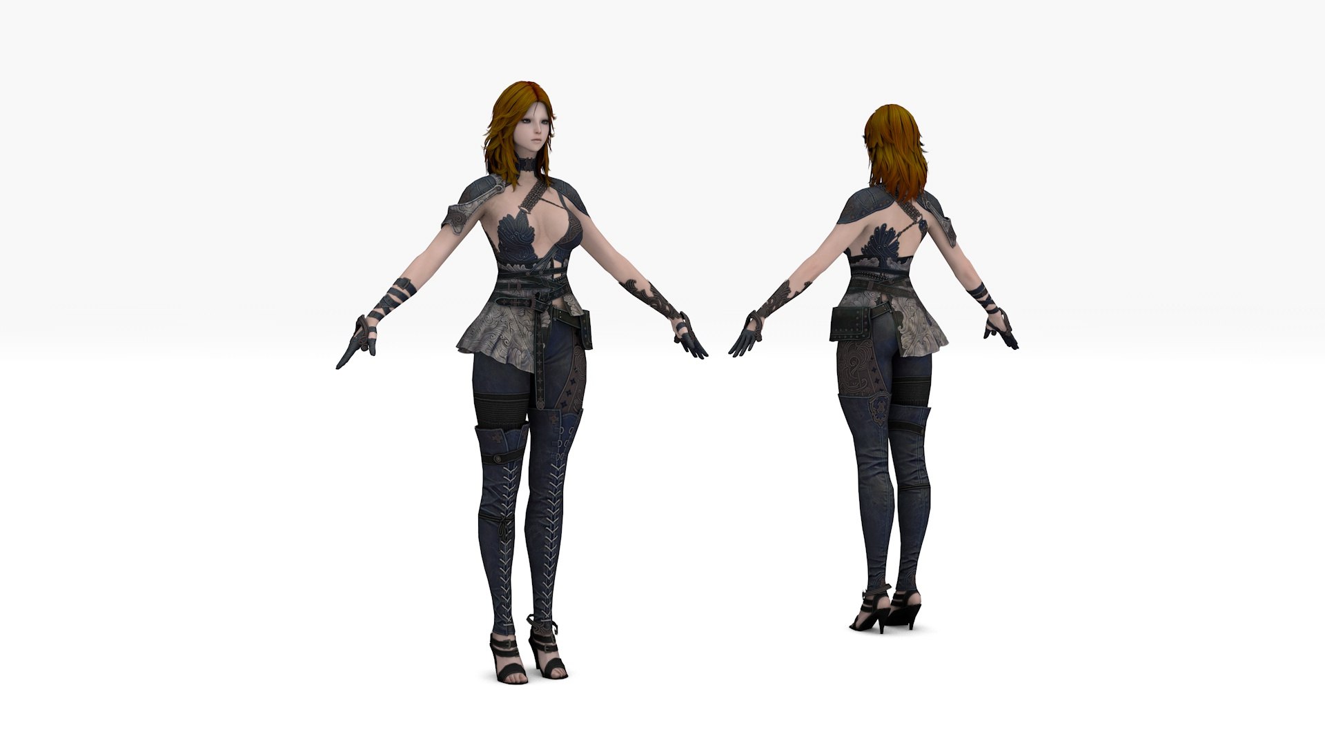 3D Knight Woman V6 Model - TurboSquid 1892825