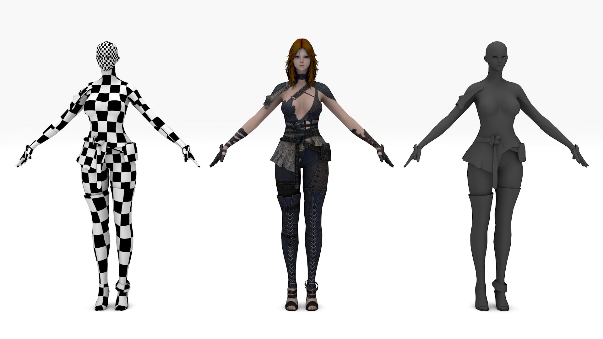 3D Knight Woman V6 Model - TurboSquid 1892825