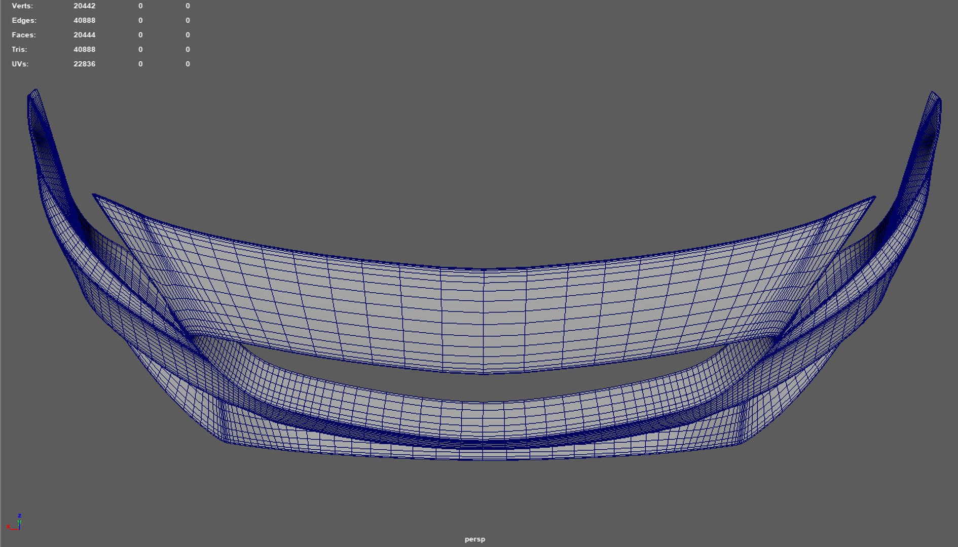 Front Bumper Mercedes Benz 3D Model - TurboSquid 1989529