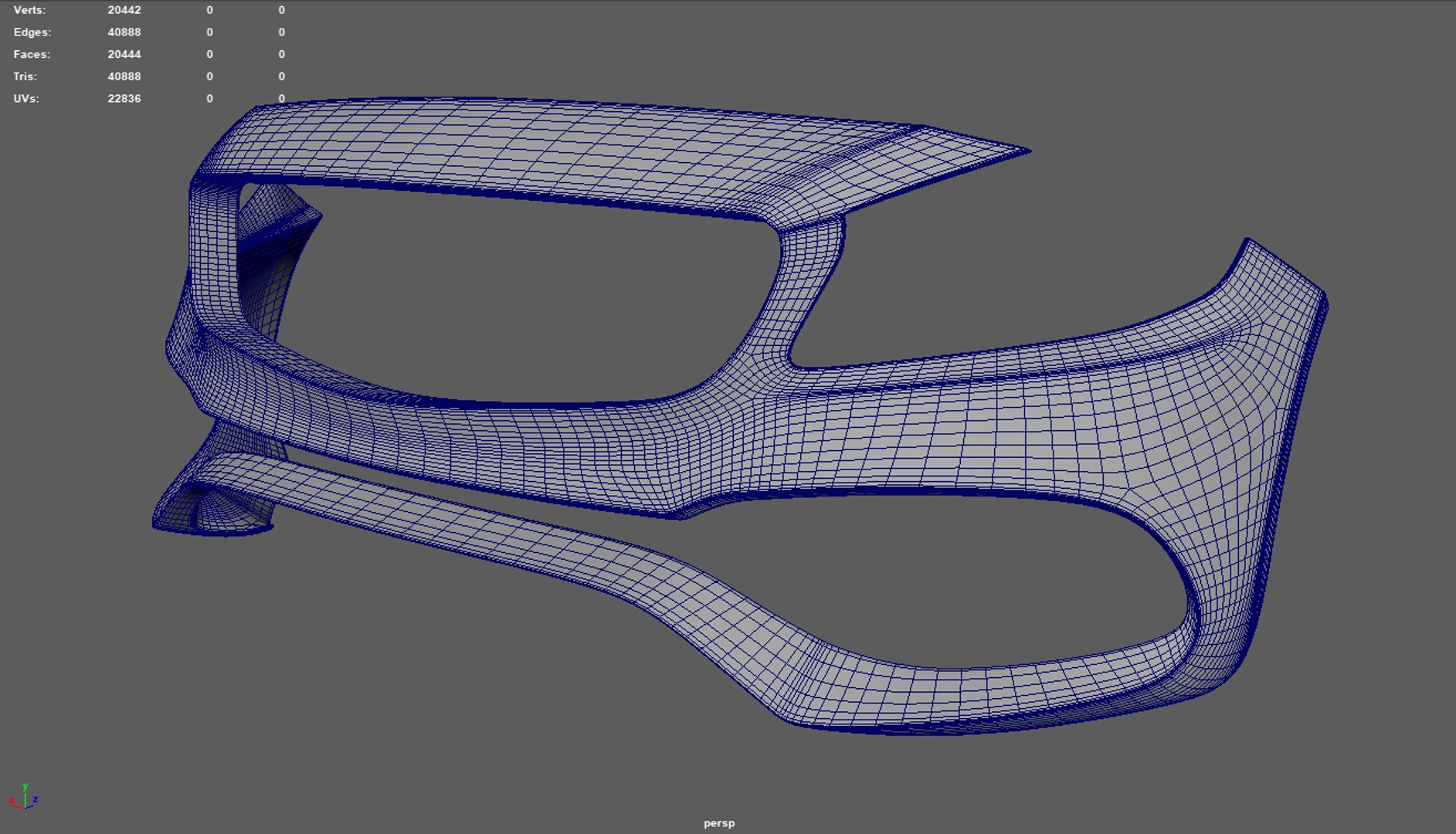 Front Bumper Mercedes Benz 3D Model - TurboSquid 1989529