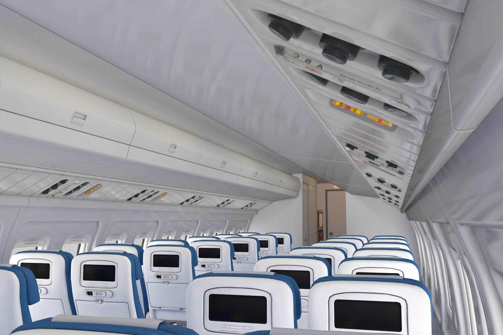 Airplane Cabin Model - TurboSquid 1307858