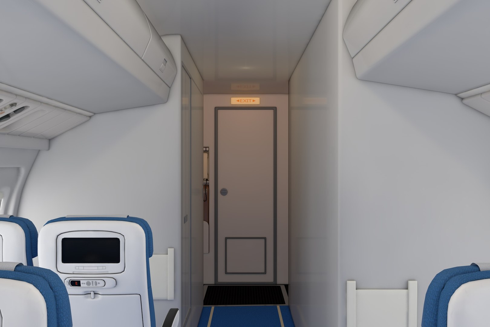 Airplane Cabin Model - TurboSquid 1307858