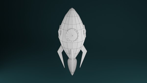 modelo 3d LOW POLY ROCKET - TurboSquid 2061963