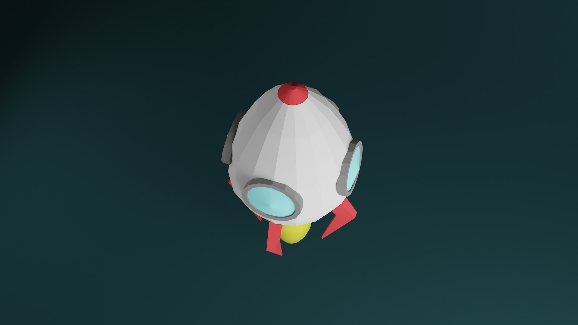 3D Model LOW POLY ROCKET - TurboSquid 2061963