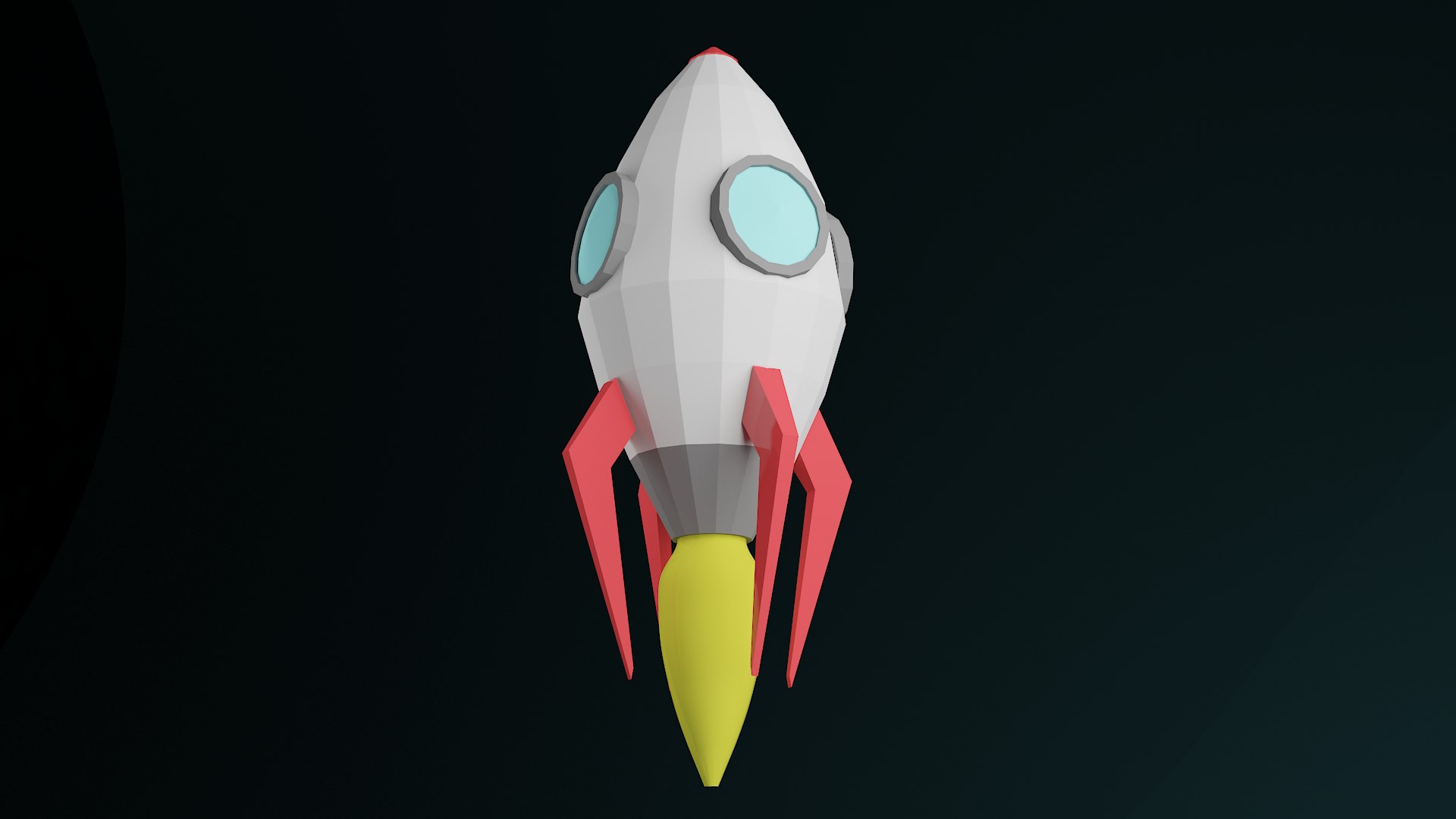 3D Model LOW POLY ROCKET - TurboSquid 2061963