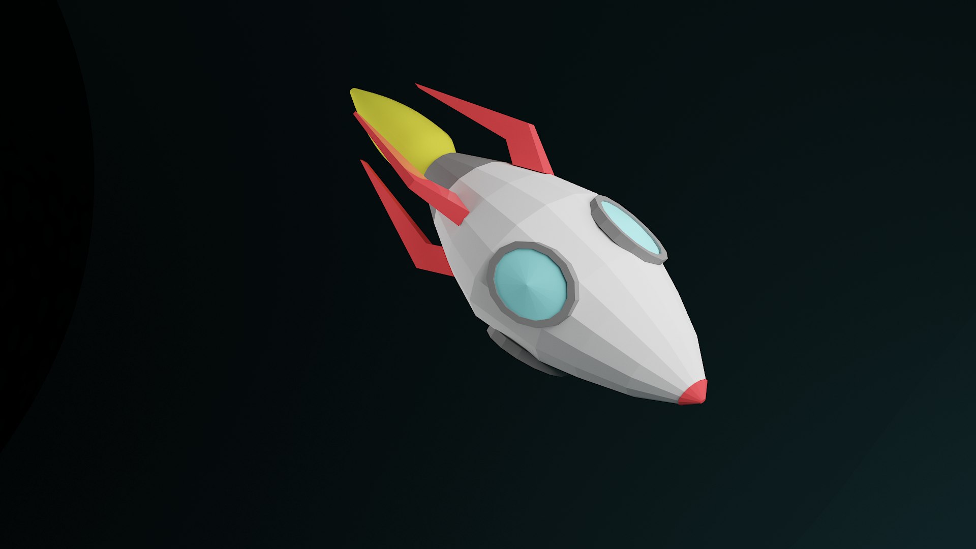 3D Model LOW POLY ROCKET - TurboSquid 2061963