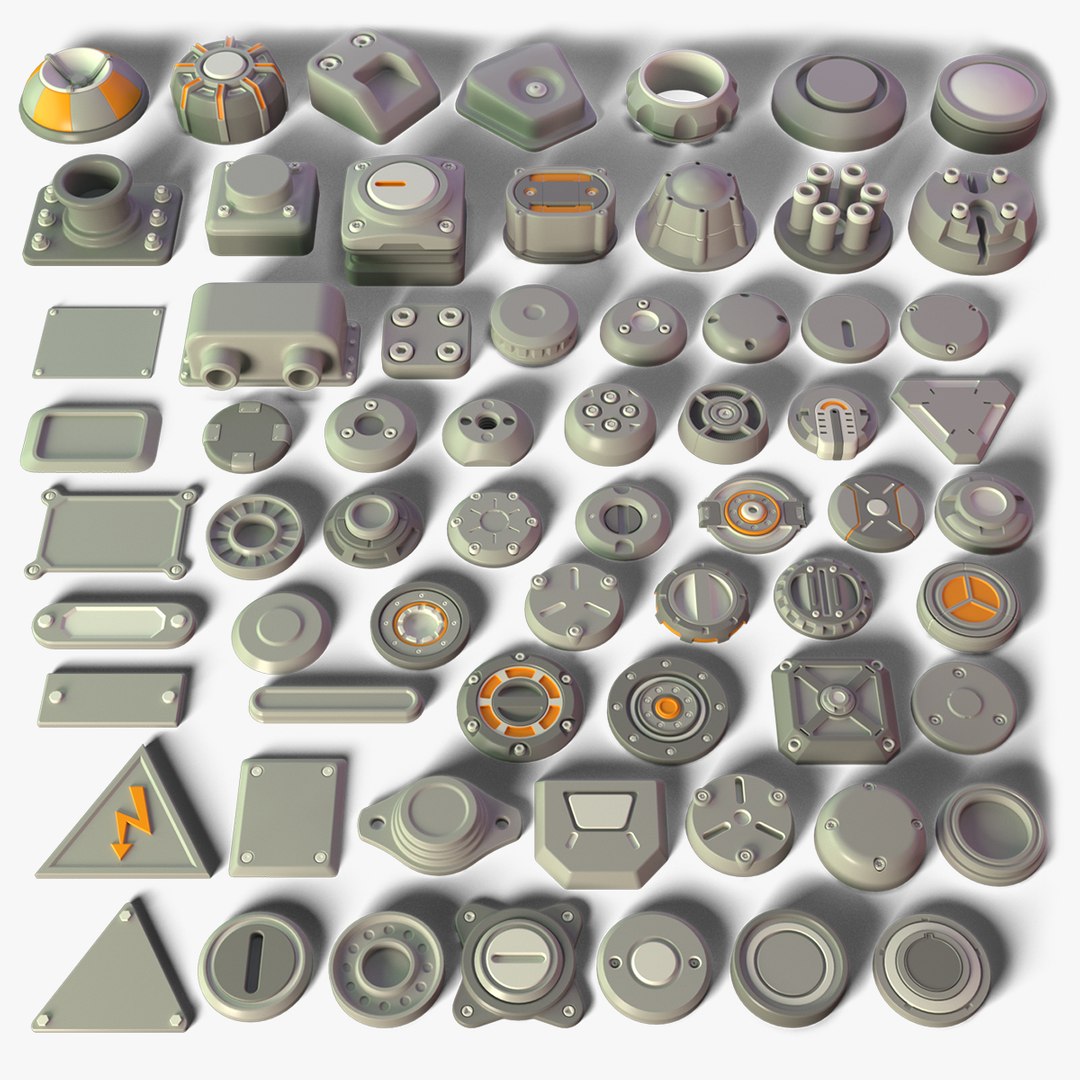 Industrial Kitbash-7 - 65 Pieces 3D Model - TurboSquid 1804165