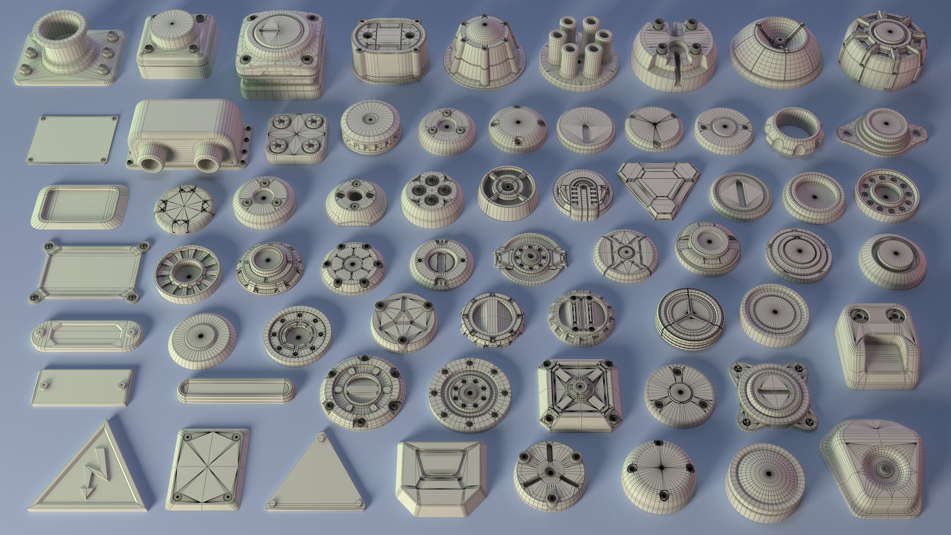 Industrial Kitbash-7 - 65 Pieces 3D Model - TurboSquid 1804165