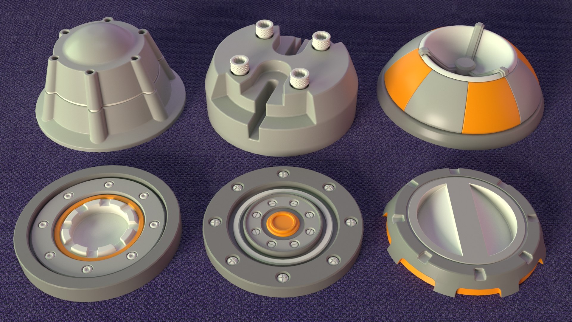 Industrial Kitbash-7 - 65 Pieces 3D Model - TurboSquid 1804165