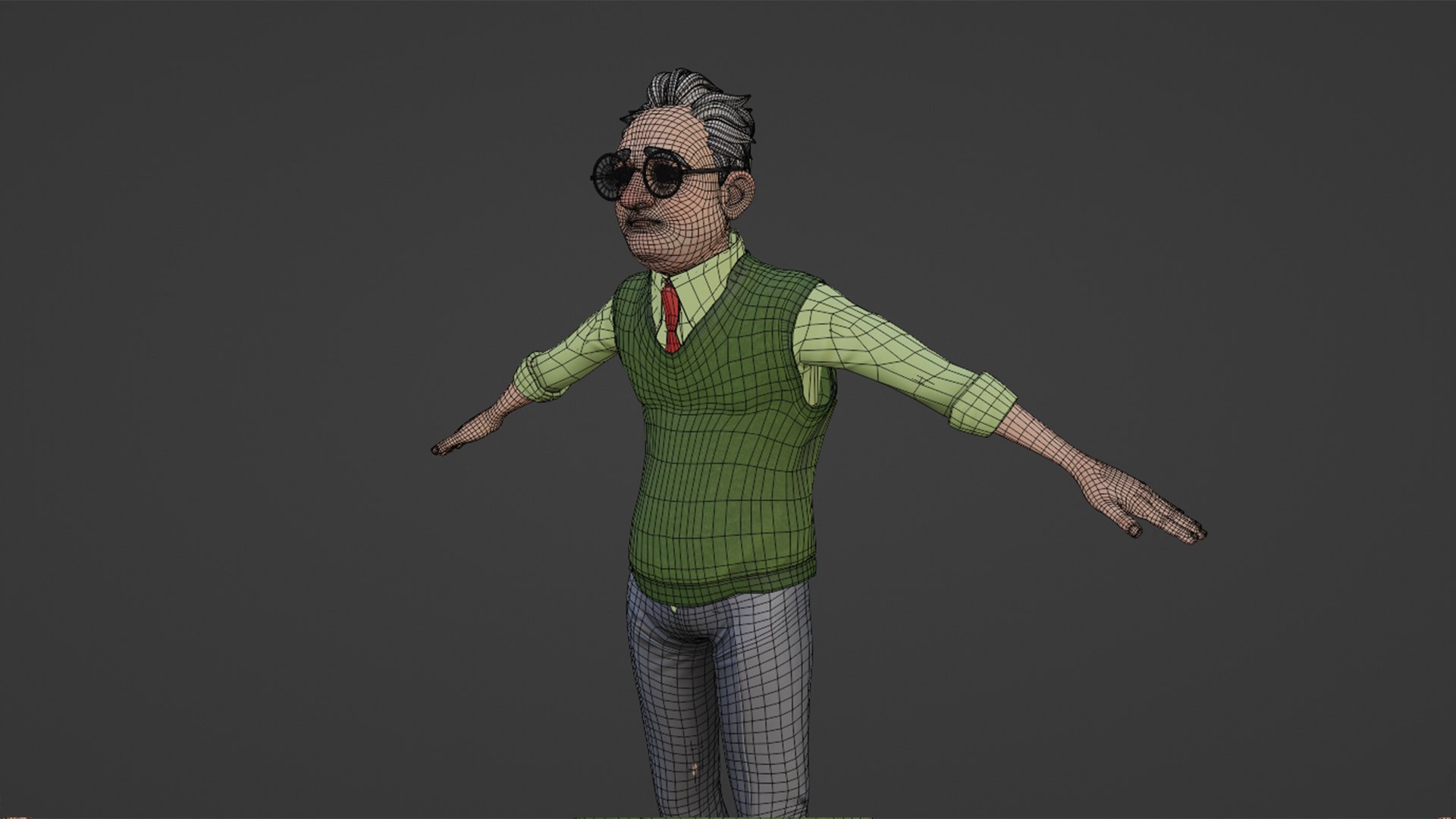 Cartoon Rigged Old Man Character 3D Model 3D Model - TurboSquid 2204681