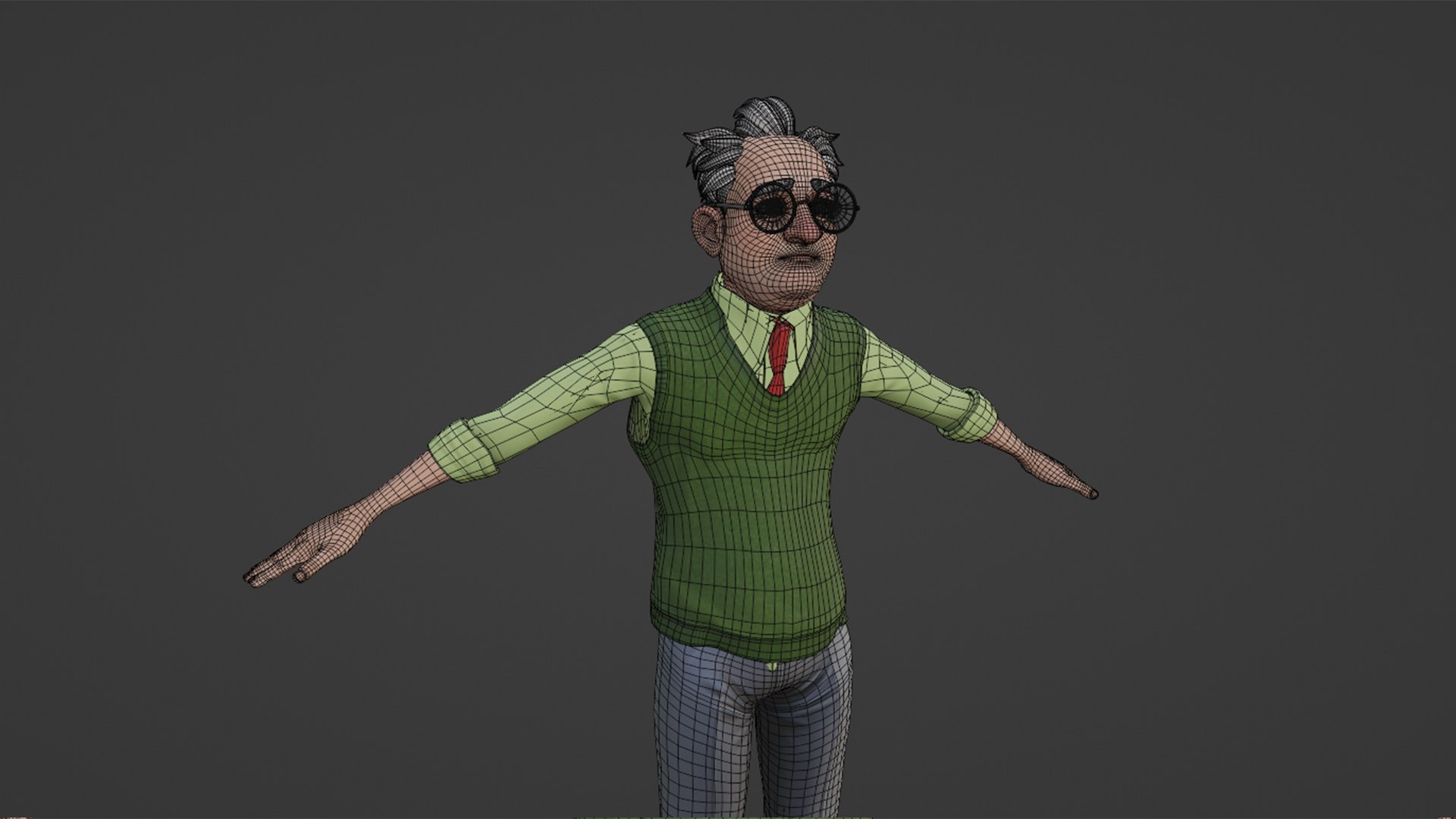 Cartoon Rigged Old Man Character 3D Model 3D Model - TurboSquid 2204681