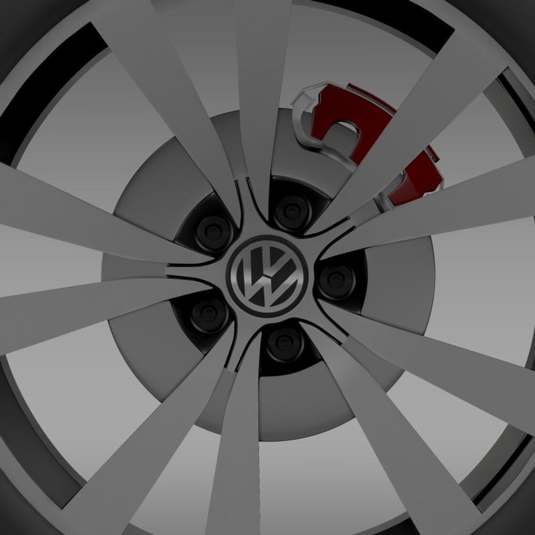 3d model beetle 2012 wheel