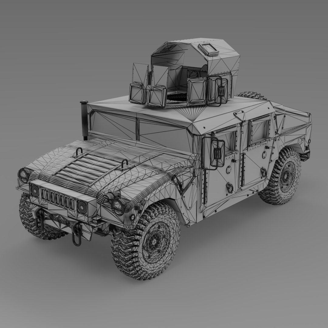 Humvee Interior 3D Model - TurboSquid 1416851