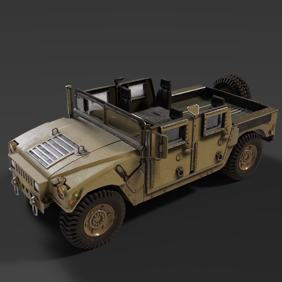 Humvee Interior 3D Model - TurboSquid 1416851