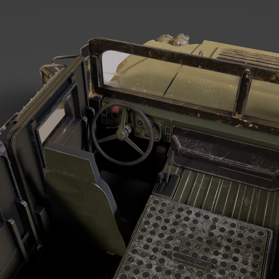 Humvee Interior 3D Model - TurboSquid 1416851