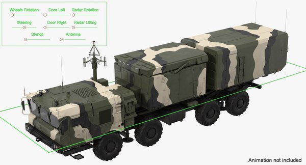 Mobile radar station 96l6 3D model - TurboSquid 1249304