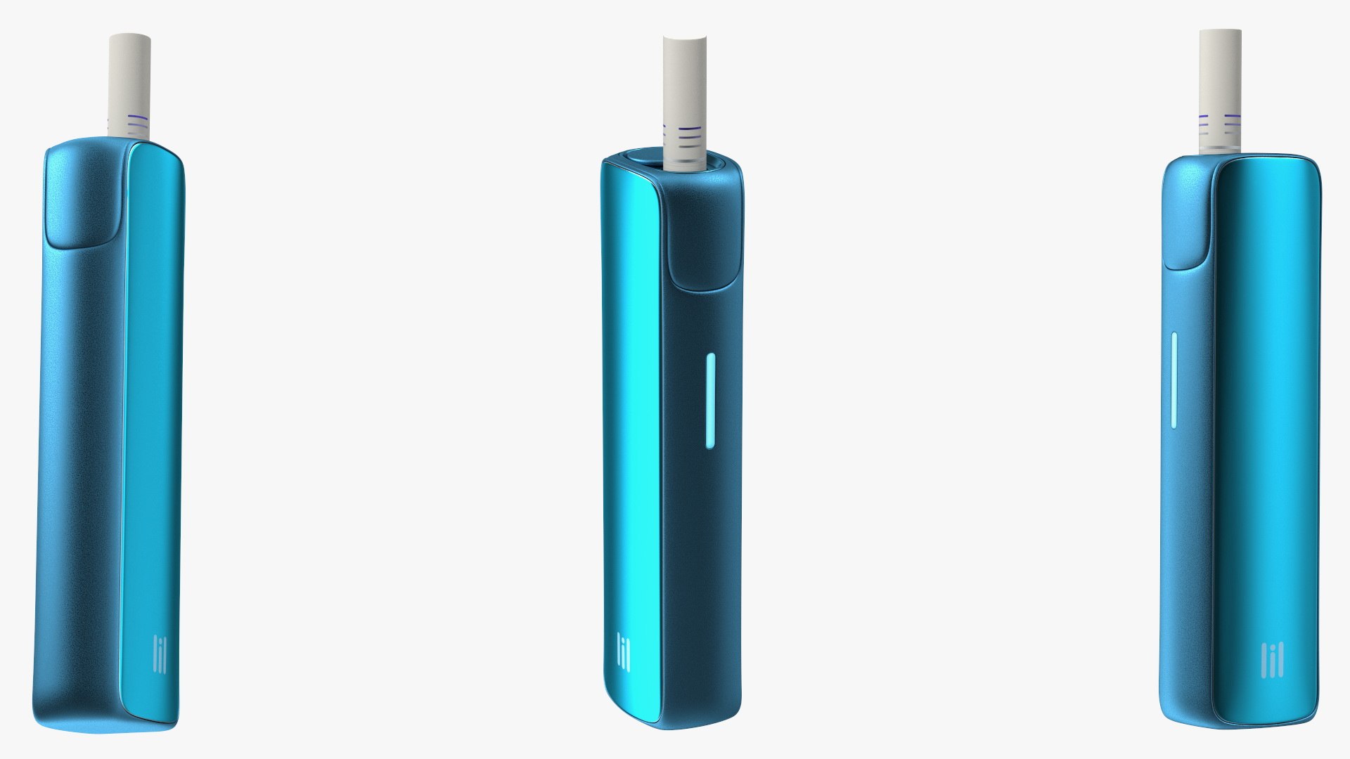 3D Lil Solid Blue With Stick Model - TurboSquid 2137519