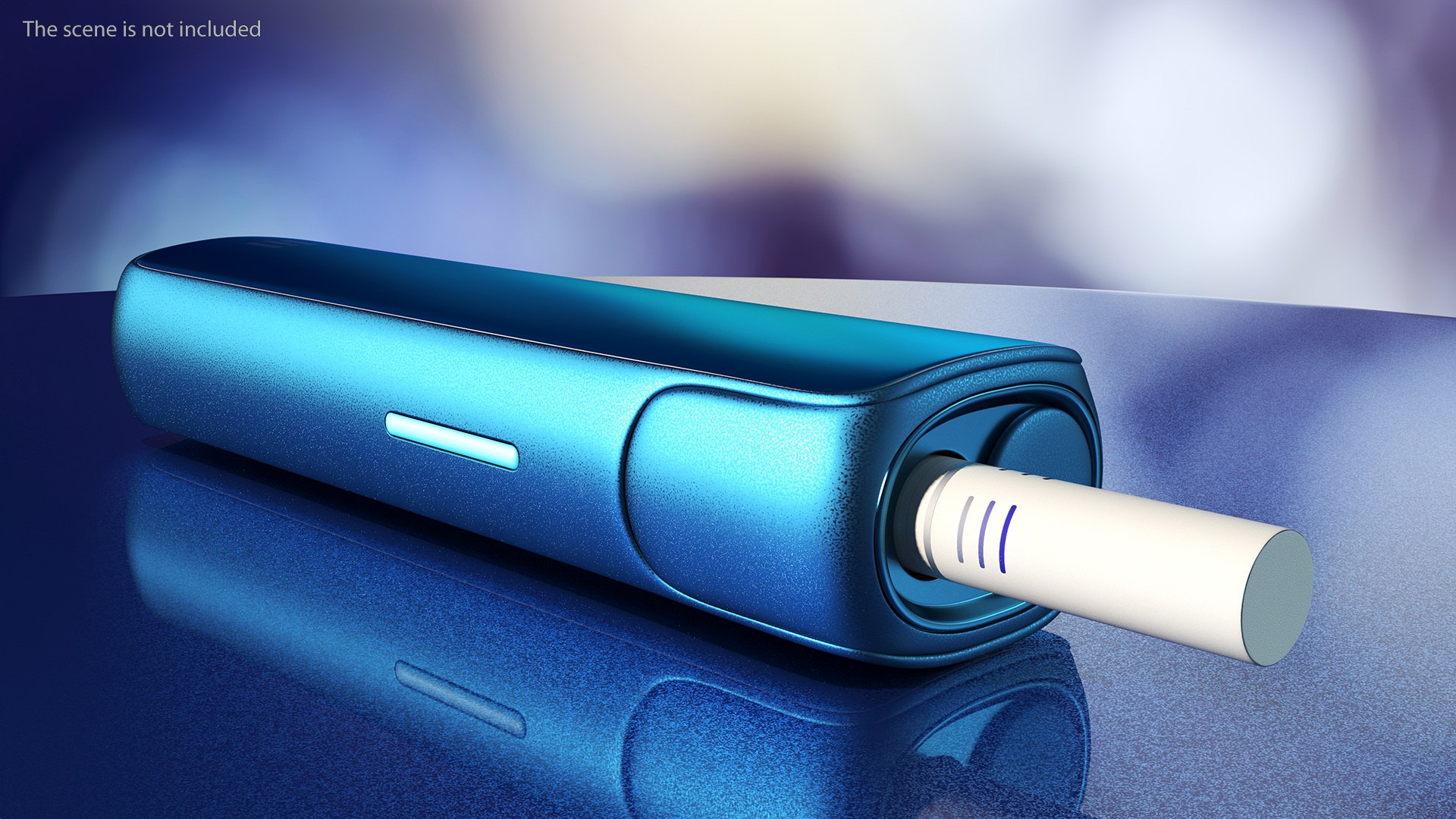 3D Lil Solid Blue With Stick Model - TurboSquid 2137519