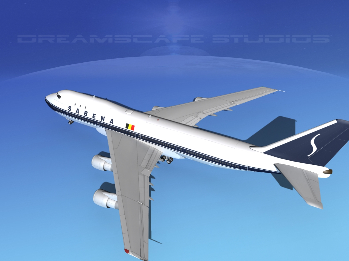 747-100 boeing 747 3d model