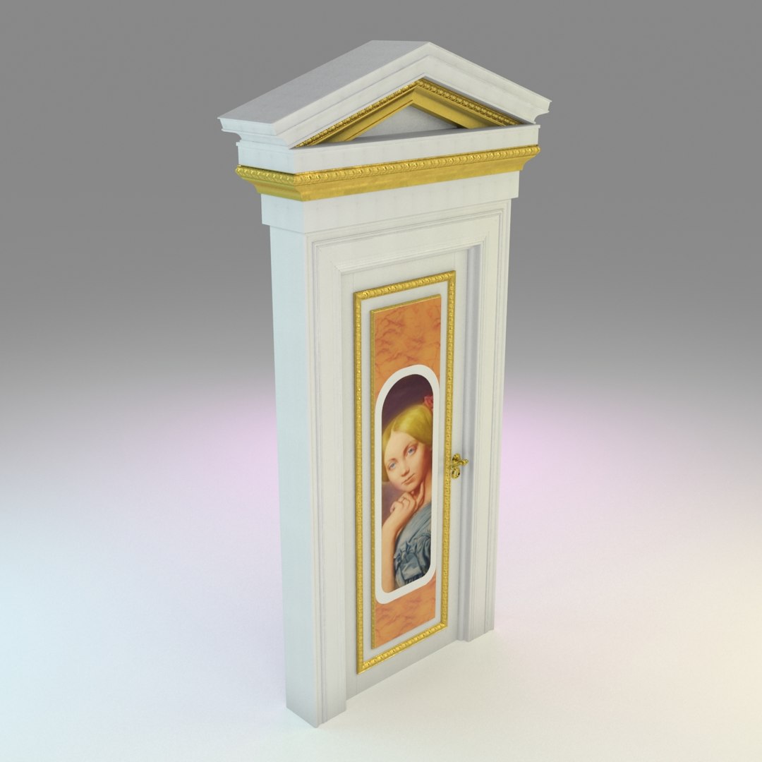 Queen Door 3d Model