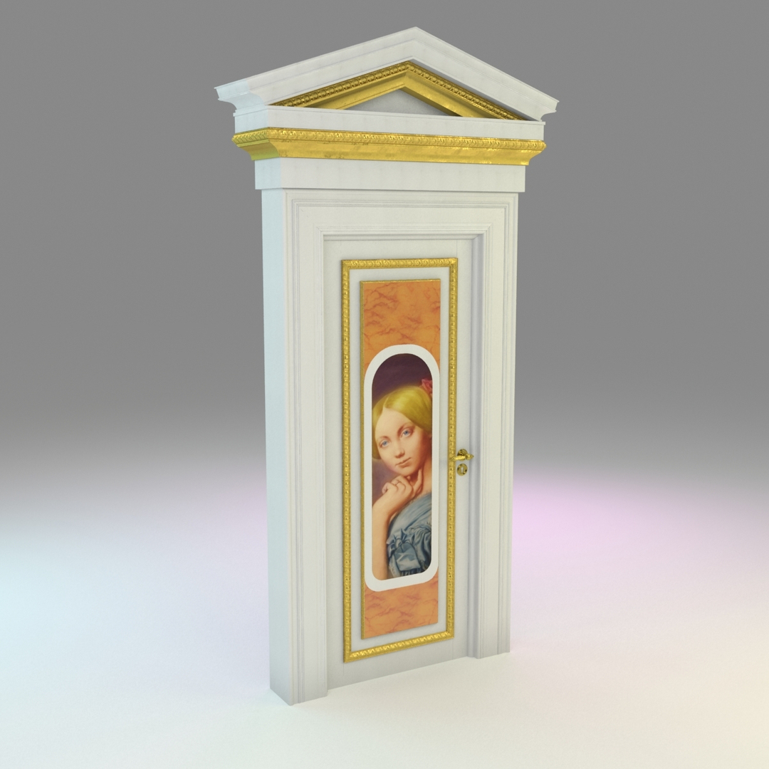 Queen Door 3d Model
