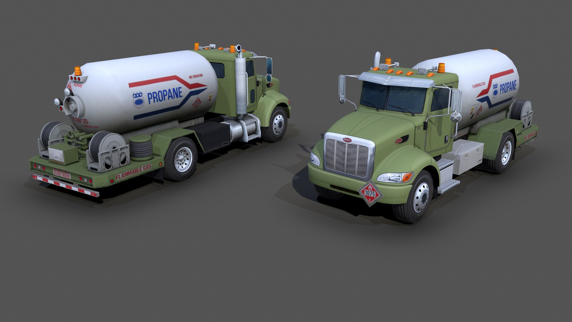 3D Peterbilt 335 2006 Propane S01 Model - TurboSquid 2061937