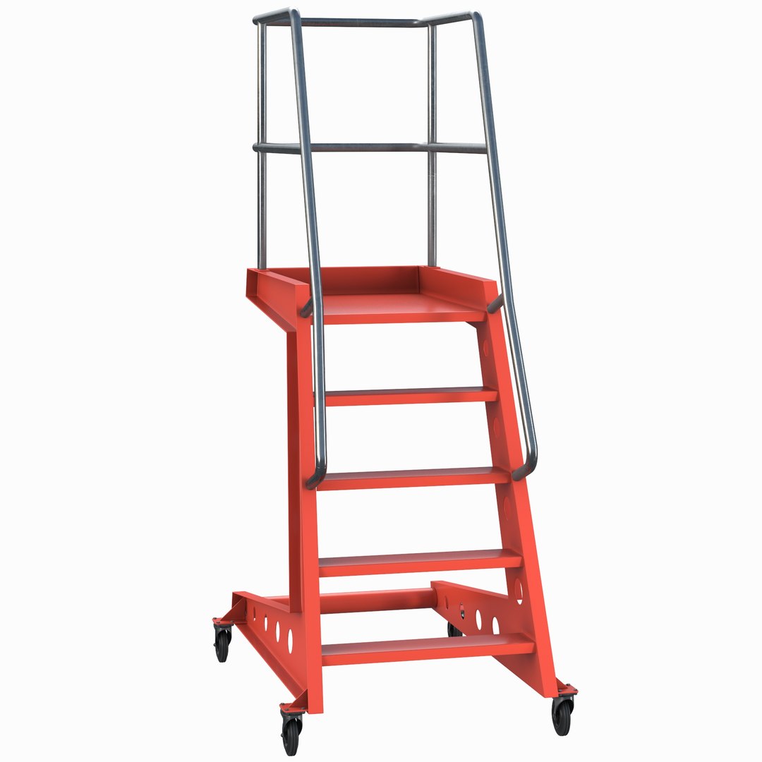 Rolling Ladder 3D - TurboSquid 1965365