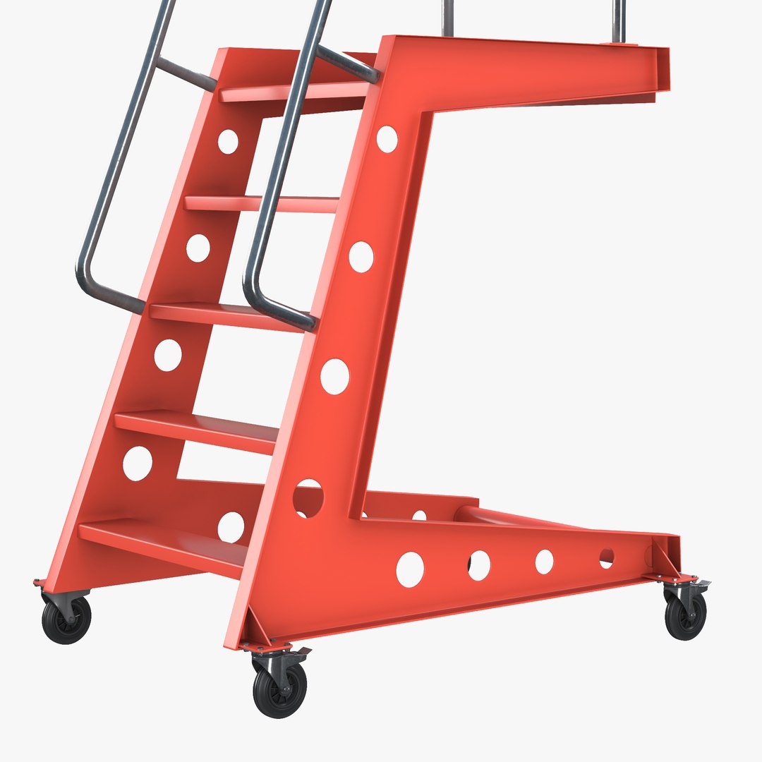 Rolling Ladder 3D - TurboSquid 1965365