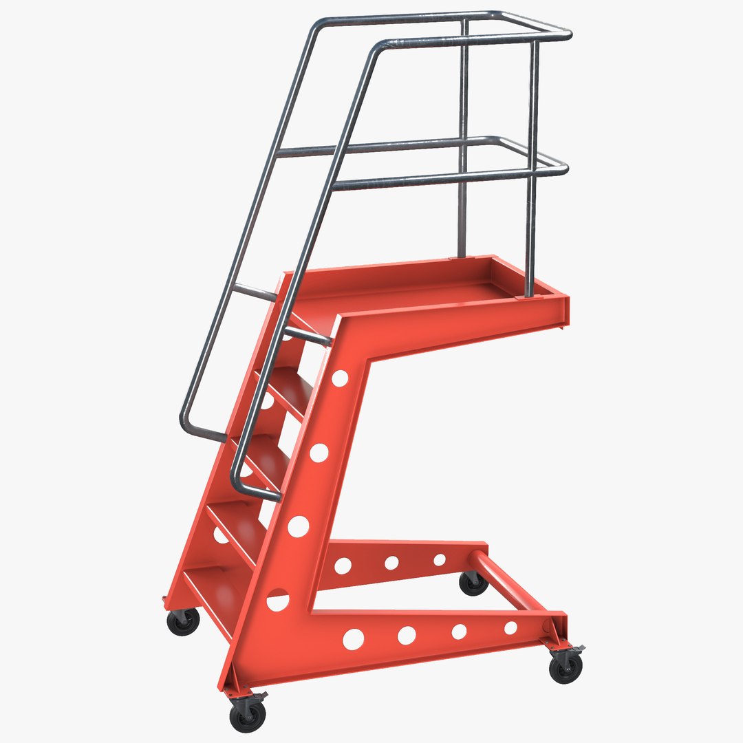 Rolling Ladder 3D - TurboSquid 1965365