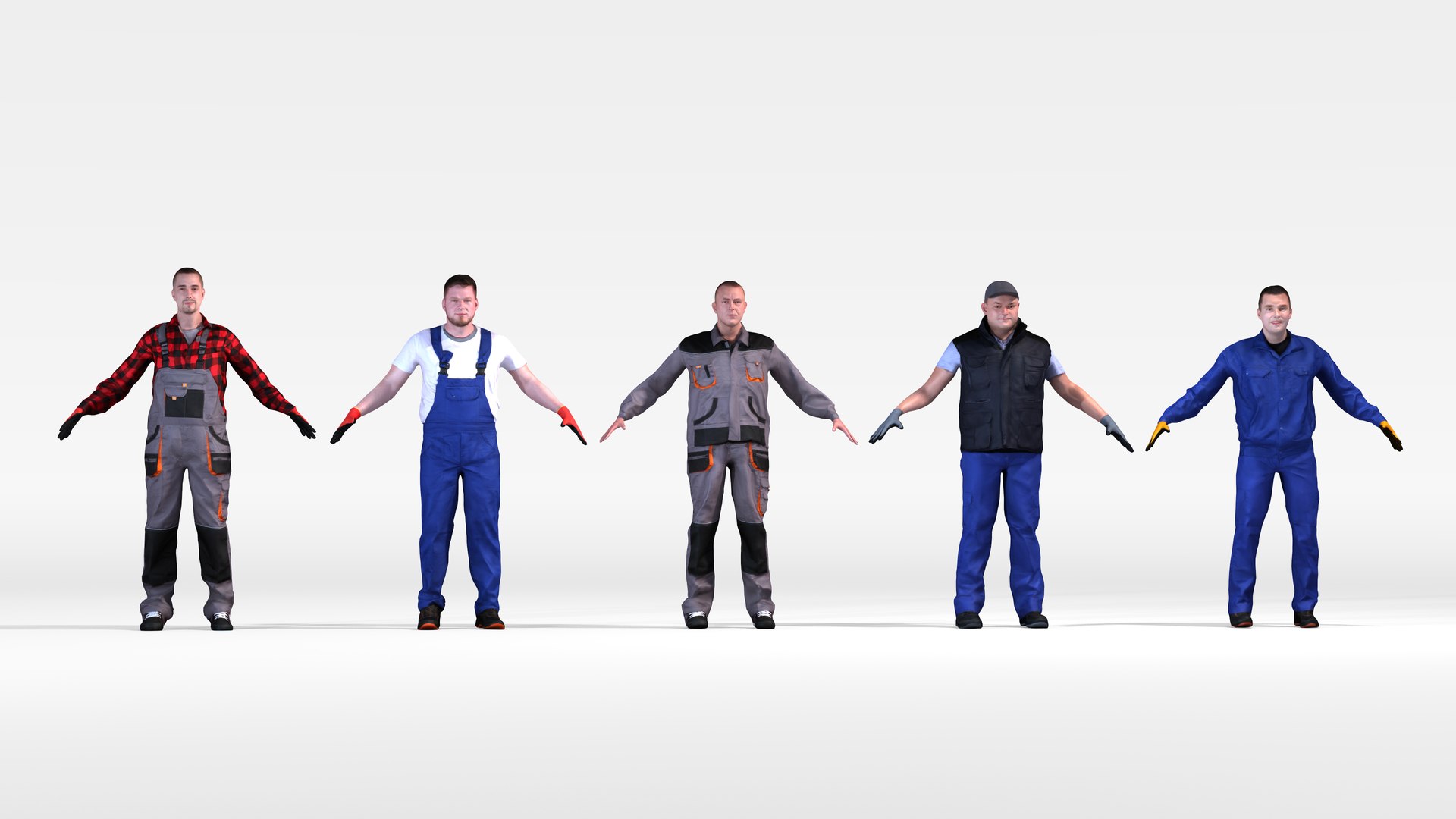 3D Dosch People - Rigged - TurboSquid 1658950