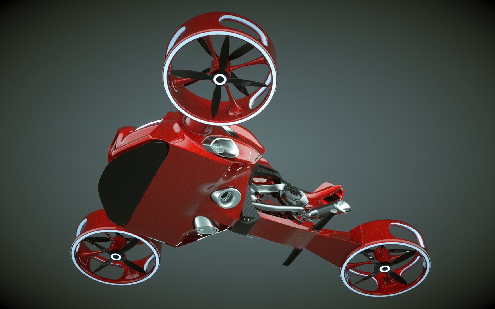 T Copter Bike 09 3D Model - TurboSquid 1986854