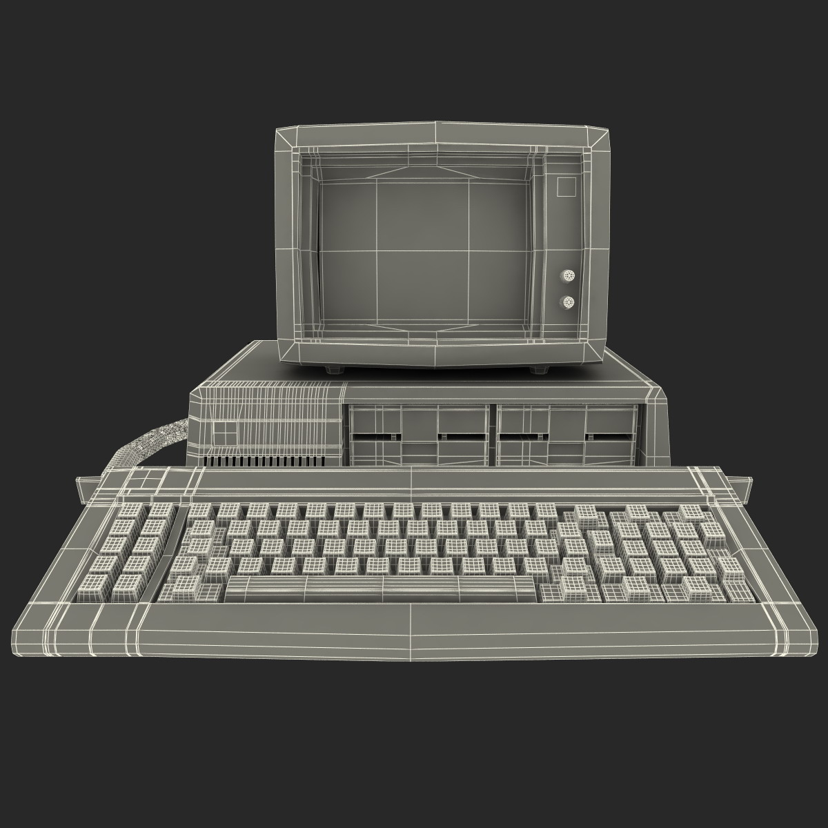 ibm pc xt 3d model