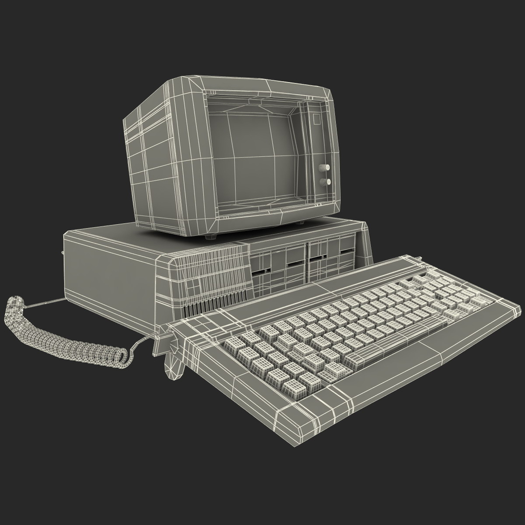 ibm pc xt 3d model