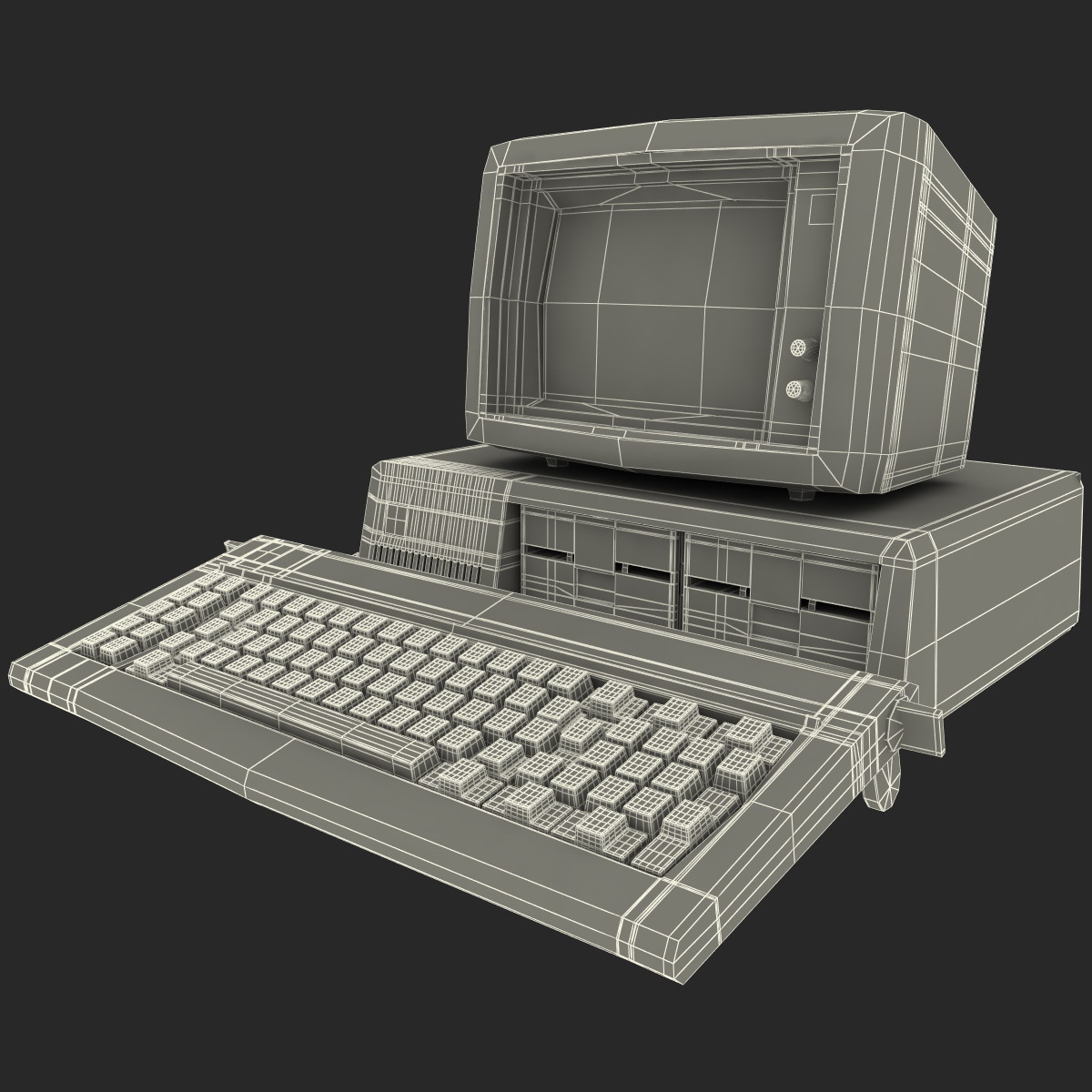 ibm pc xt 3d model