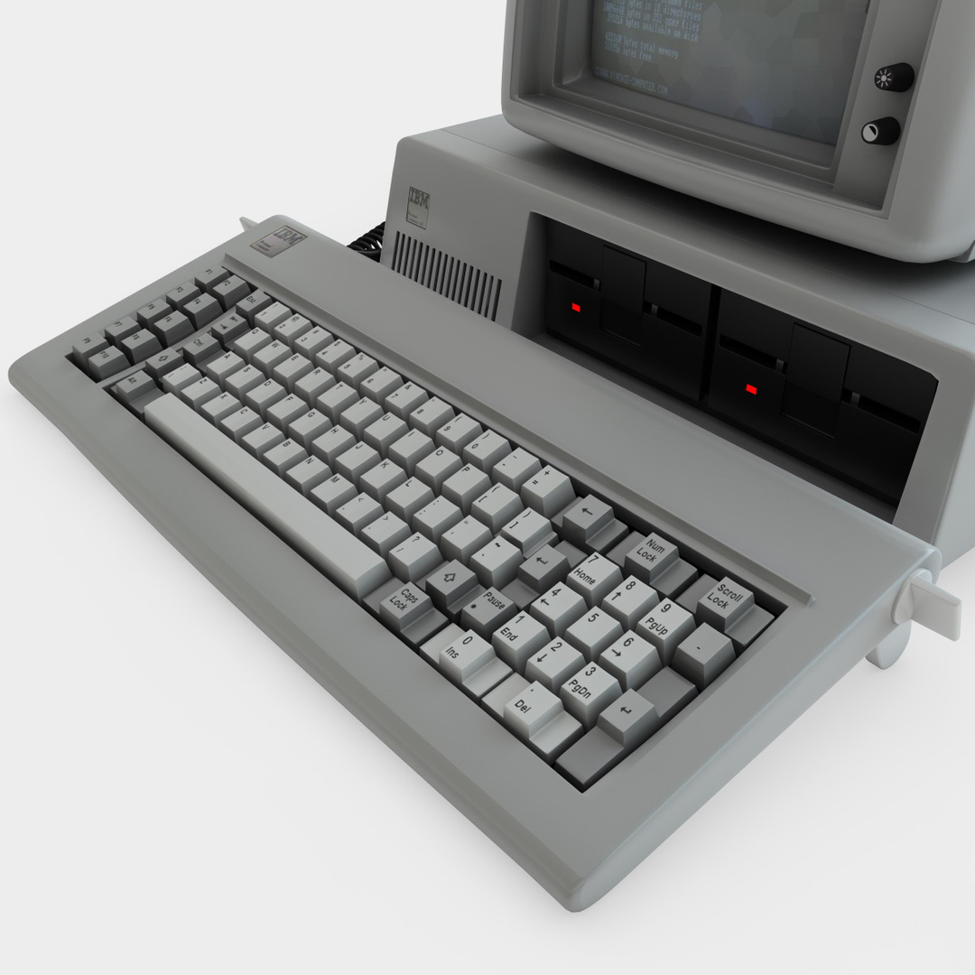 ibm pc xt 3d model