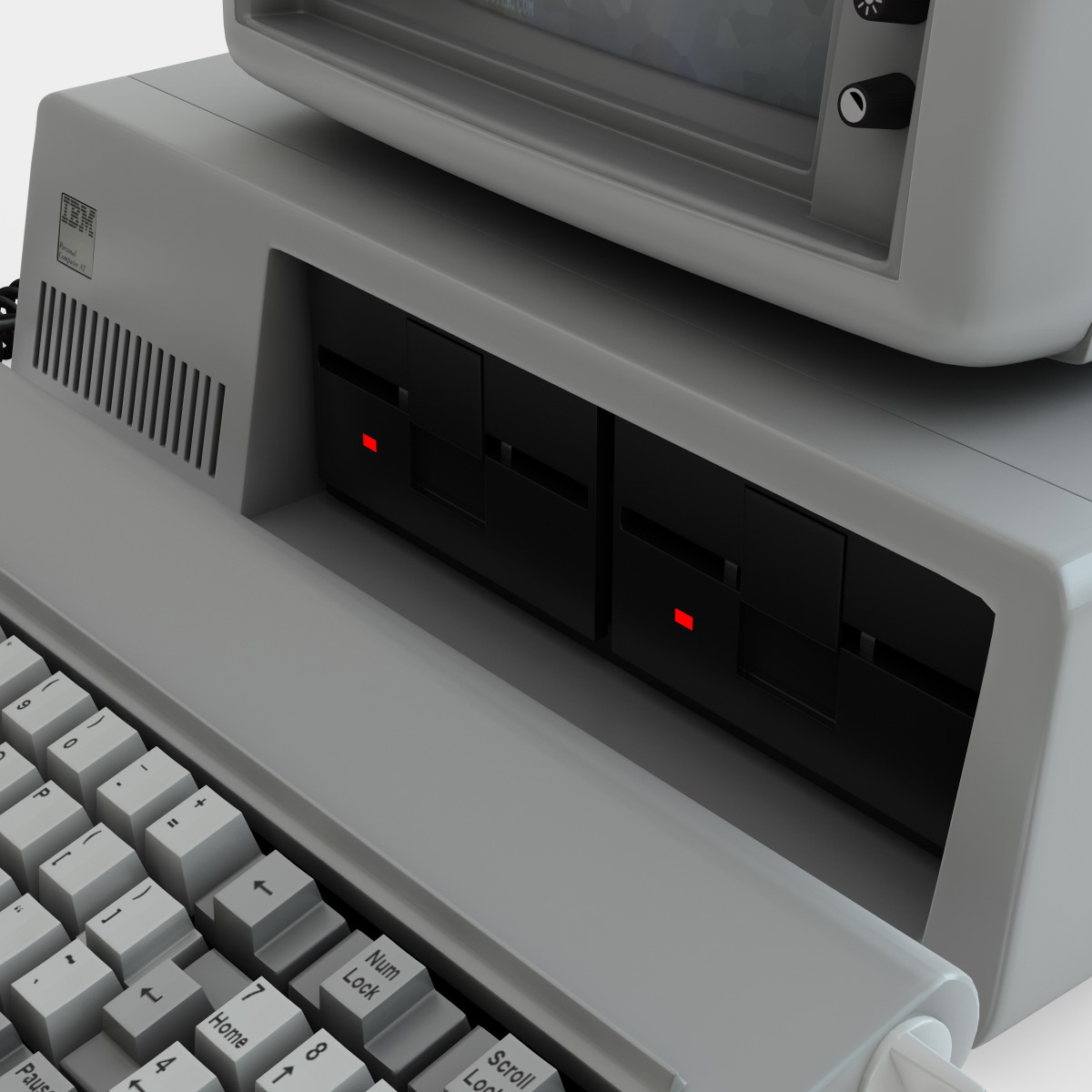 ibm pc xt 3d model