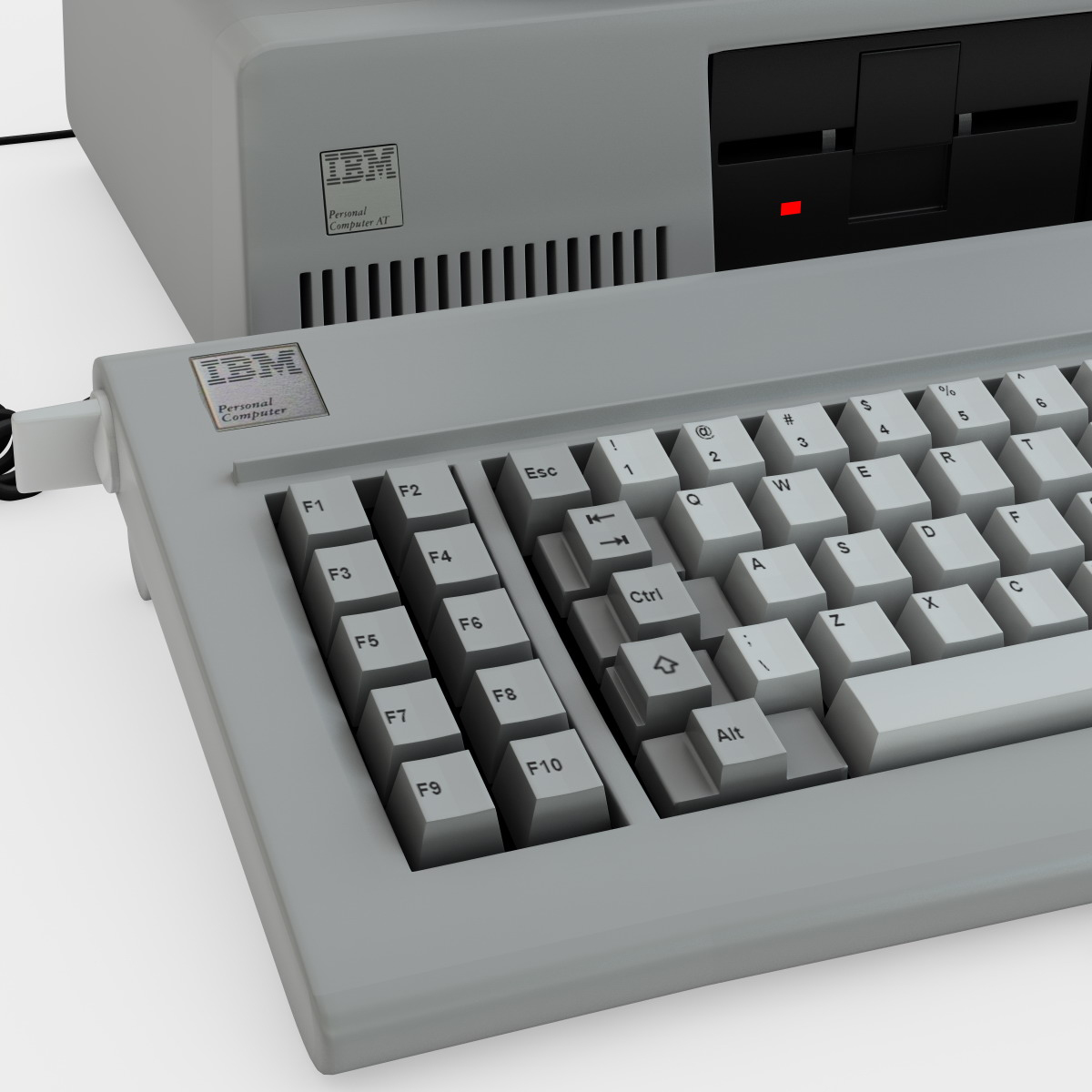 ibm pc xt 3d model