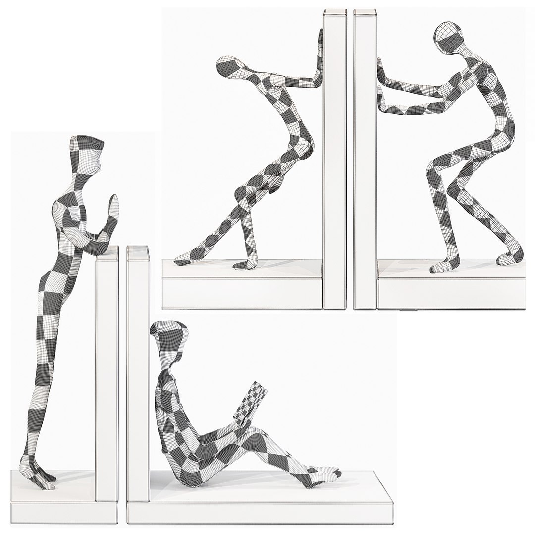 3D Bookend Model - TurboSquid 1616334