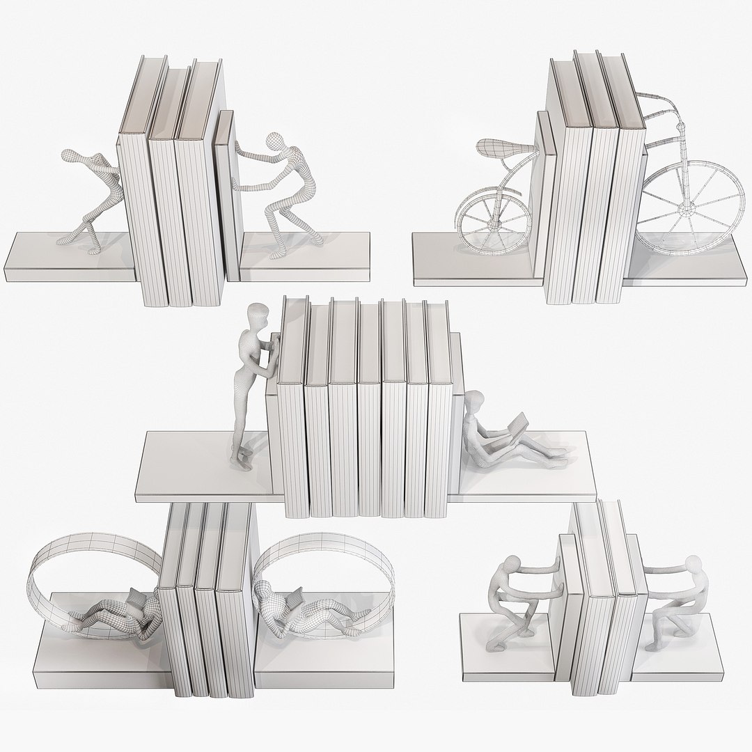 3D Bookend Model - TurboSquid 1616334